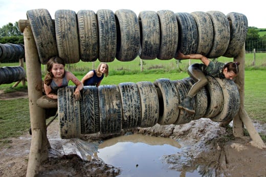 Muddy Fun At The Bear Trail Cullompton In Devon